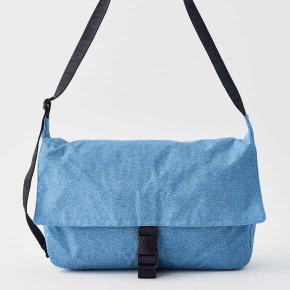 BAGGU | Bags | Nwt Baggu Nylon Messenger Bag Digital Denim | Poshmark